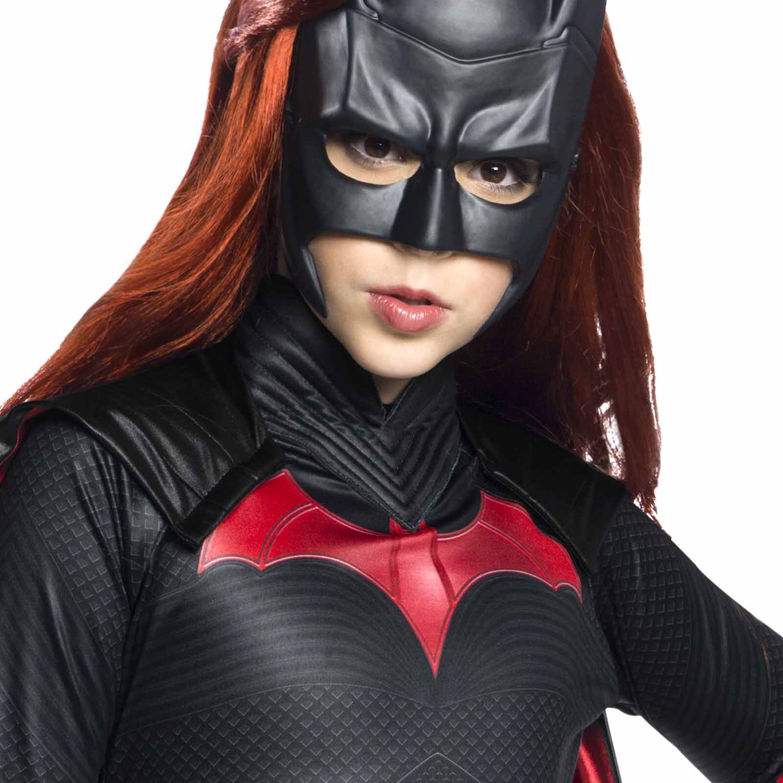 Batwoman Deluxe Costume Girls Dc Comics Superhero Jumpsuit Mask Cape